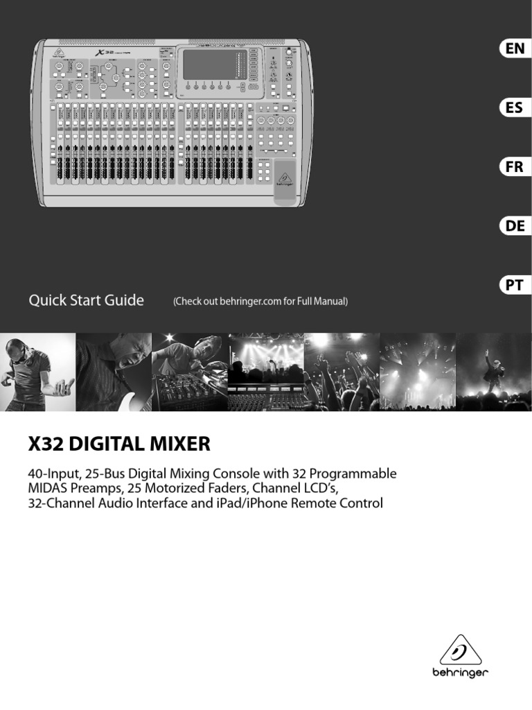 Behringer X32 Quick Start Guide | PDF