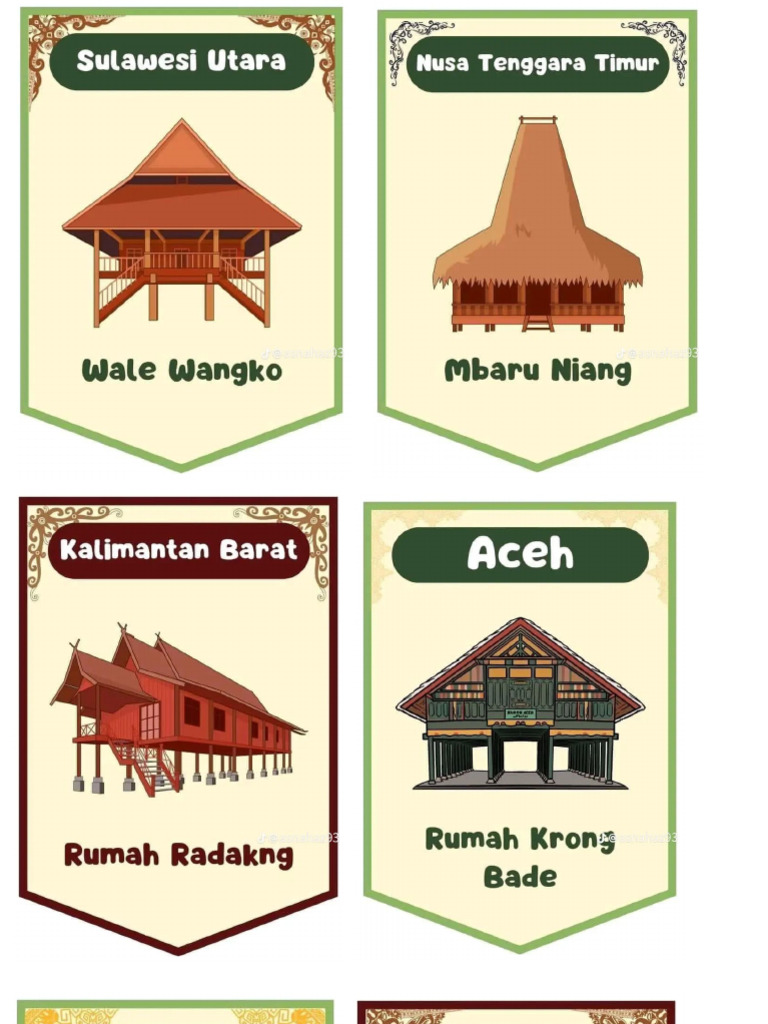 Print Rumah Adat | PDF