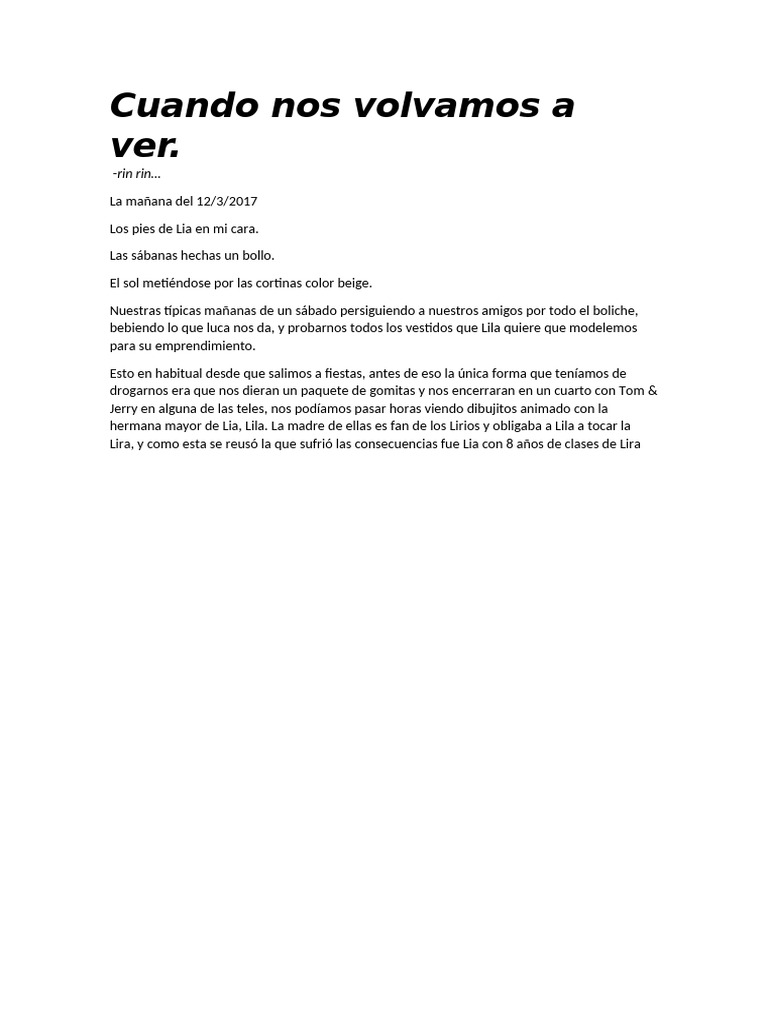 Cuando Nos Volvamos a Ver | PDF