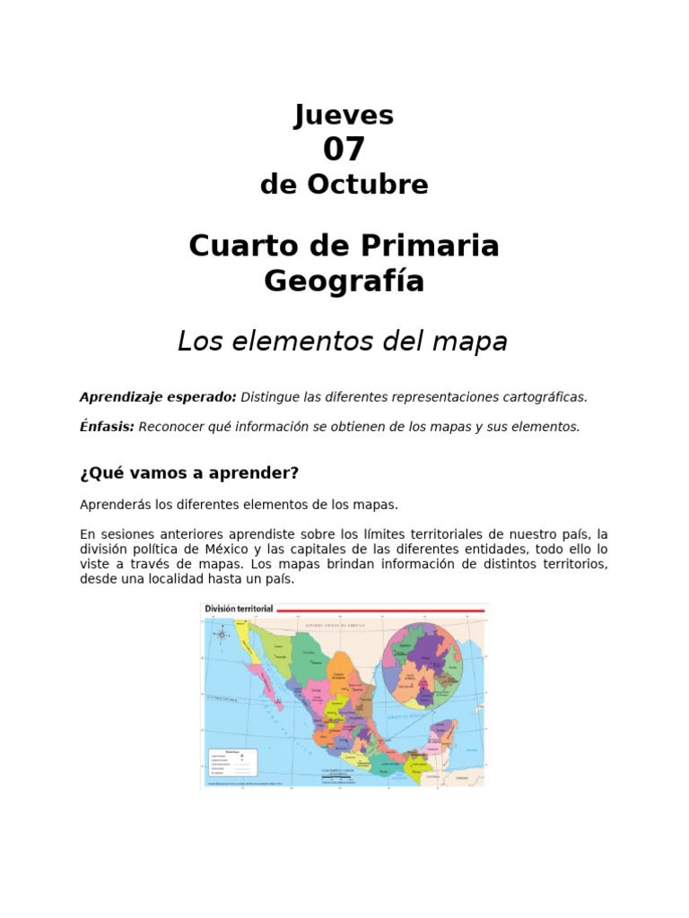 Los Mapas y Sus Partes | PDF | Mapa | Política