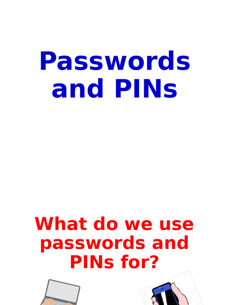 Passwords Presentation Pdf
