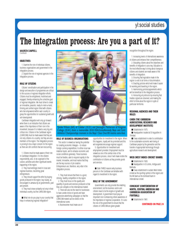 Youth Link - Regional Integration 2 | PDF