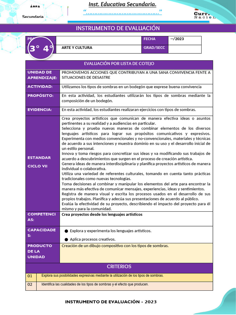 3° 4° LC Act 3-Ayc-U1 - Sem 3 | PDF