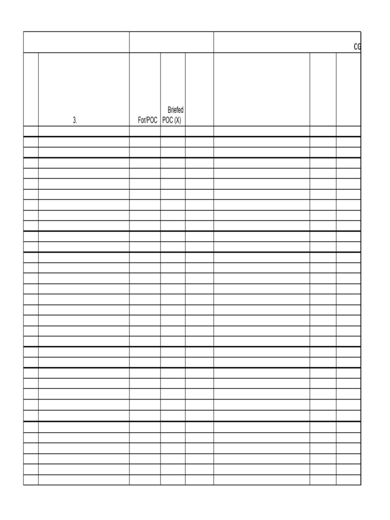Ics Form 233cg, Incident Open Action Tracker (v3) | PDF