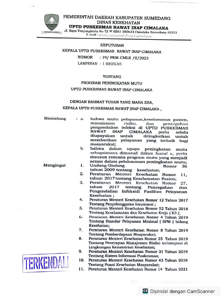 5.1.1 (A) .2SK Program Peningkatan Mutu | PDF