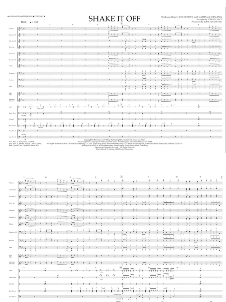 Score Shake It Off | PDF