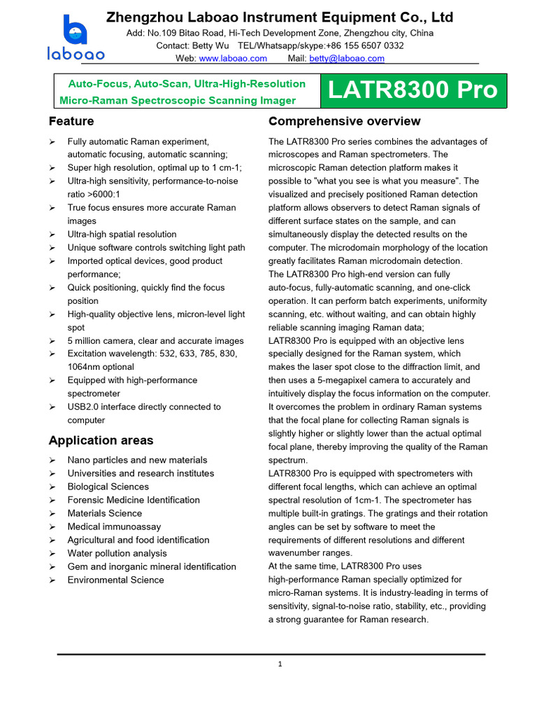 LATR8300Pro - (Mapping) Brochure-Laboao | PDF