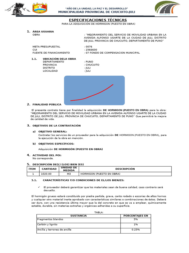 Ee - Tt. Adquisicion de Hormigon (Puesto en Obra) | PDF