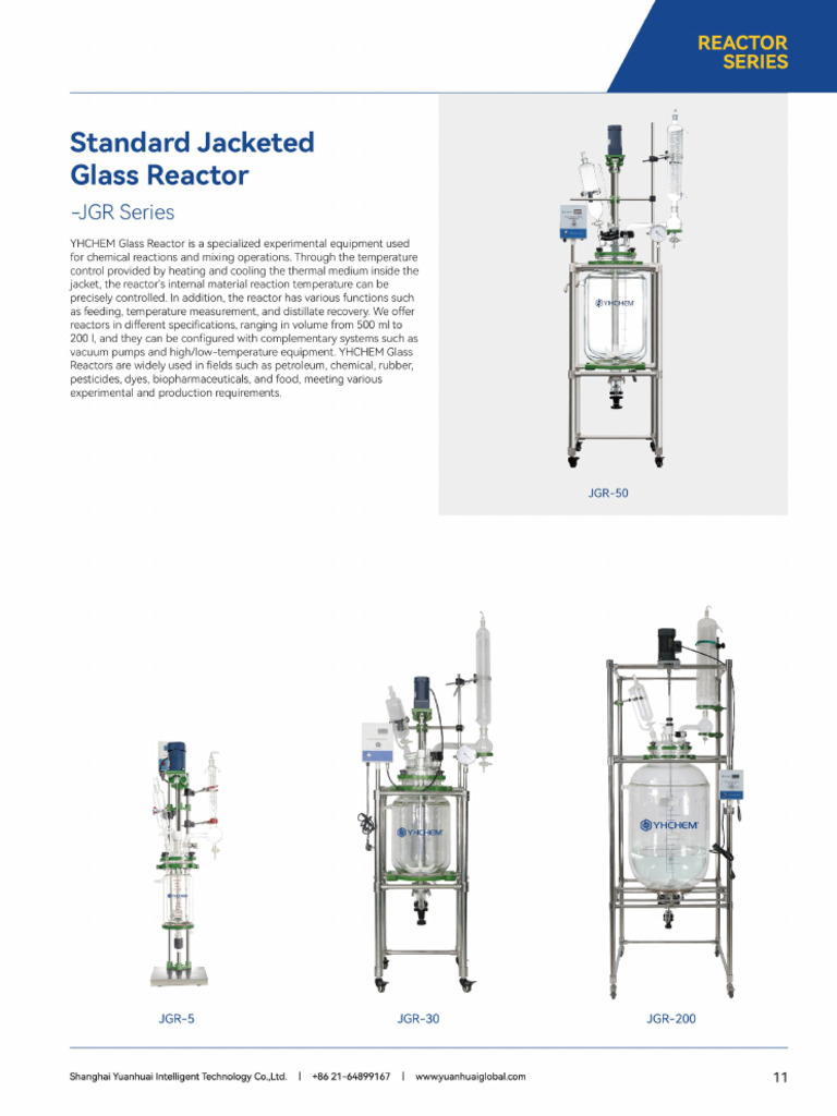 Jacket Glass Reactor | PDF