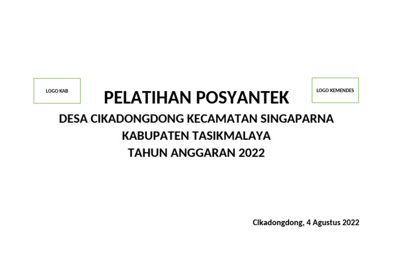 Desain Spanduk Posyantek | PDF