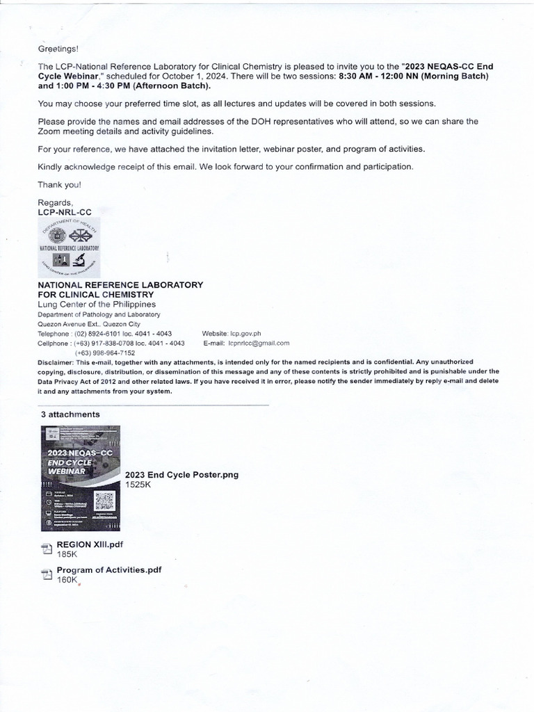 2023 Neqas - CC End Cycle Webinar | PDF