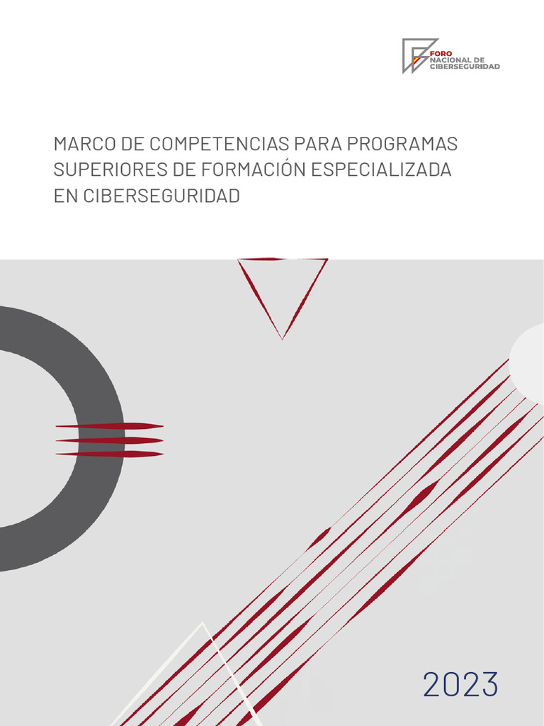 Marco de Competencias para Programas Superiores Ciberseguridad | PDF