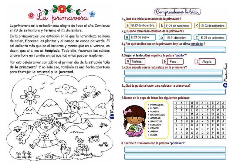 Lectura La Primavera | PDF