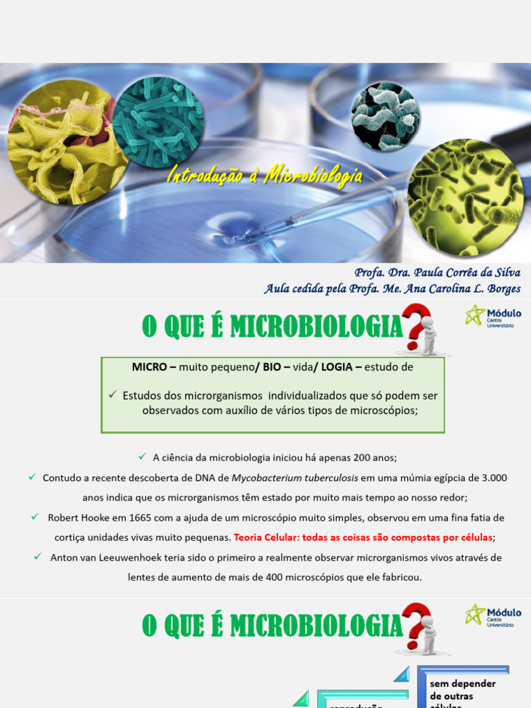 Aula 2 - Introdução a Microbiologia | PDF