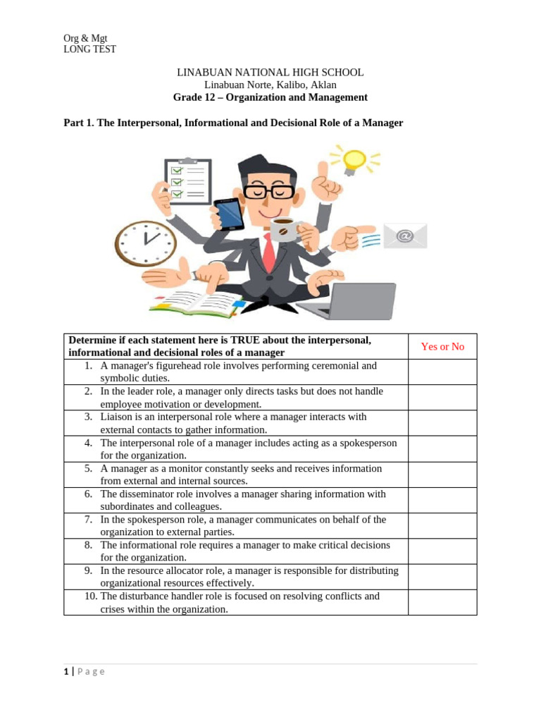 Chapters 1 - 2 Test | PDF