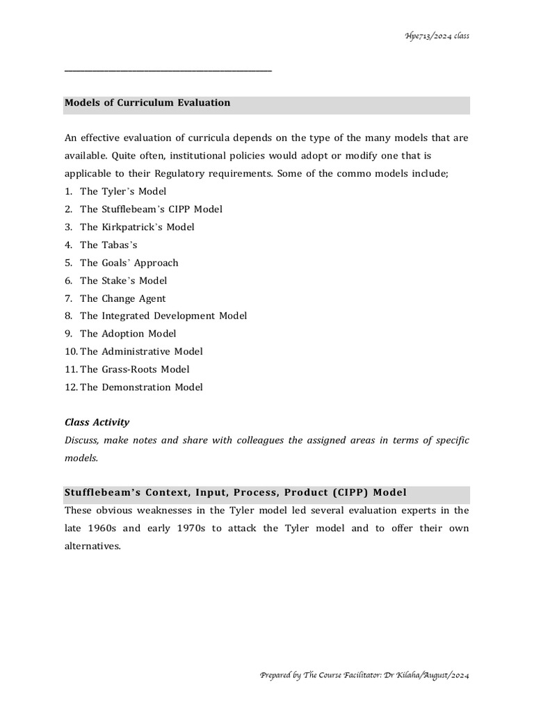 Models and Stakeholders and Engagement | PDF