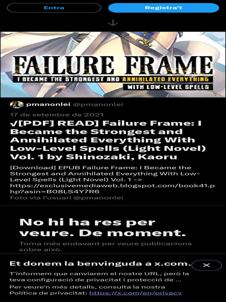 Read Failure Frame