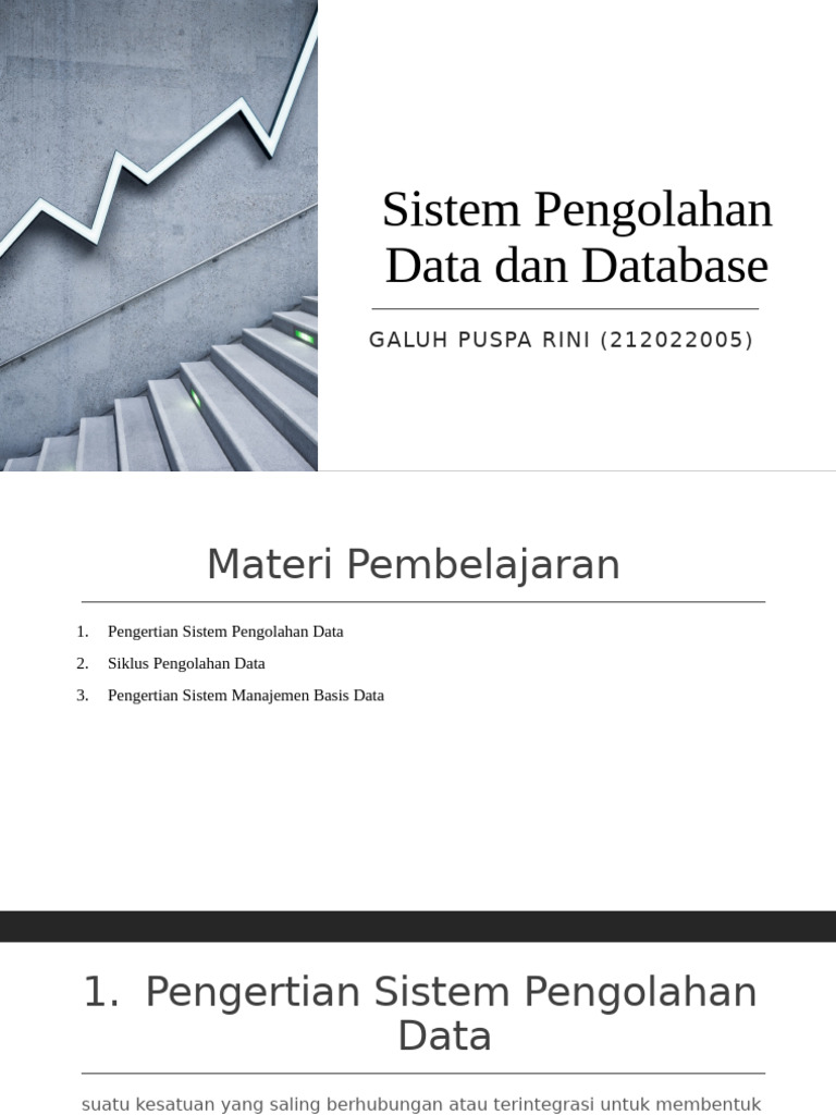 Sistem Pengolahan Data Dan Database 1 | PDF
