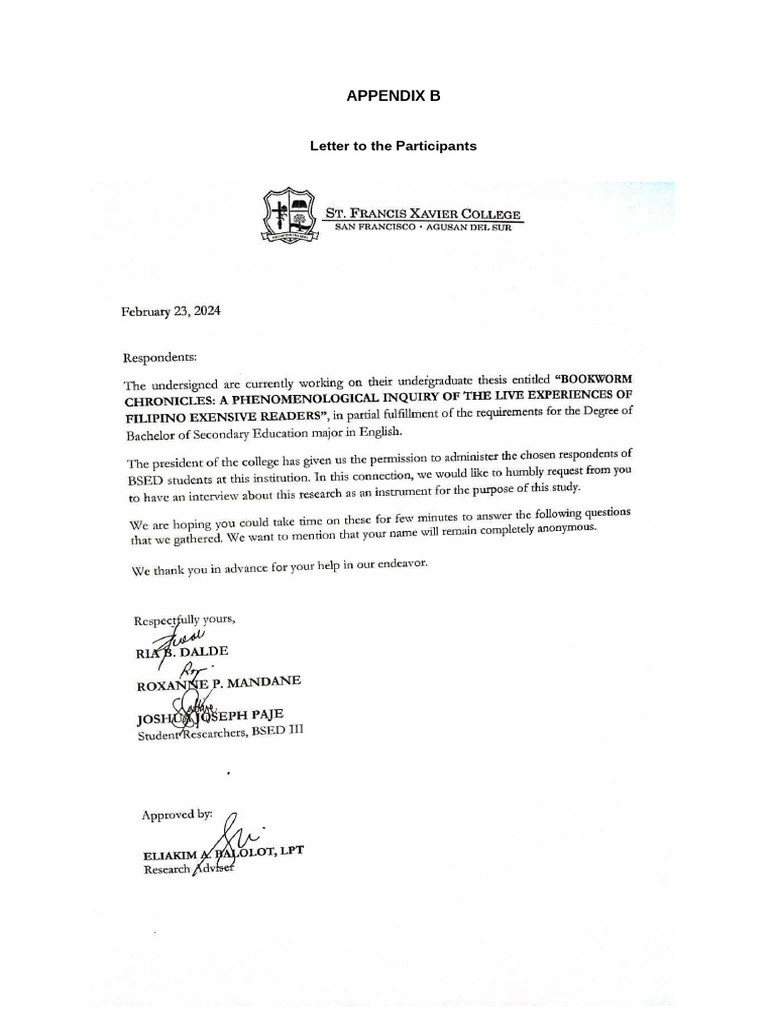 Appendix B - Revised | PDF