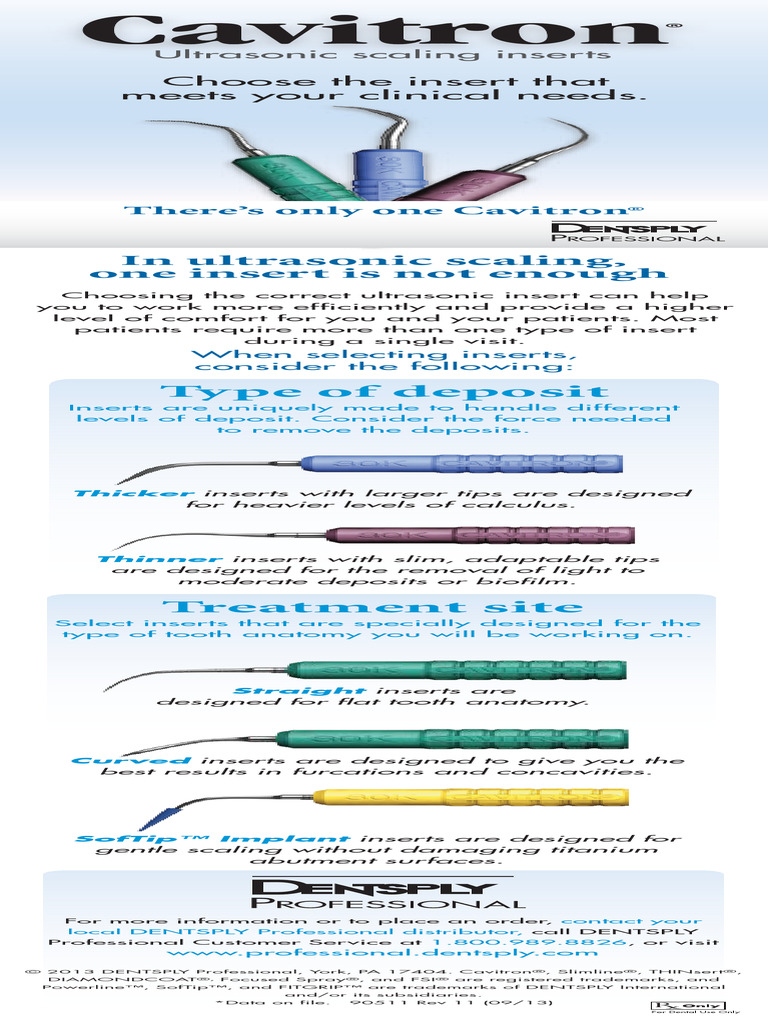 Cavitron Trifold Inserts 2016 | PDF