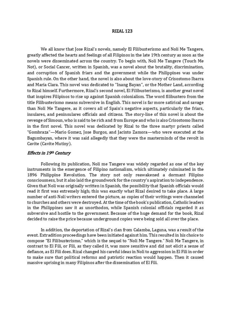 RIZAL Week 2 Activity (Final) | PDF