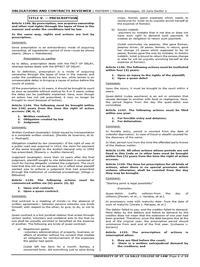 Oblicon-Midterm-Reviewer | PDF