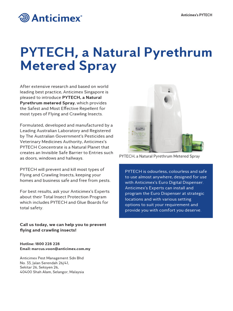 PYTECH Metered Spray | PDF