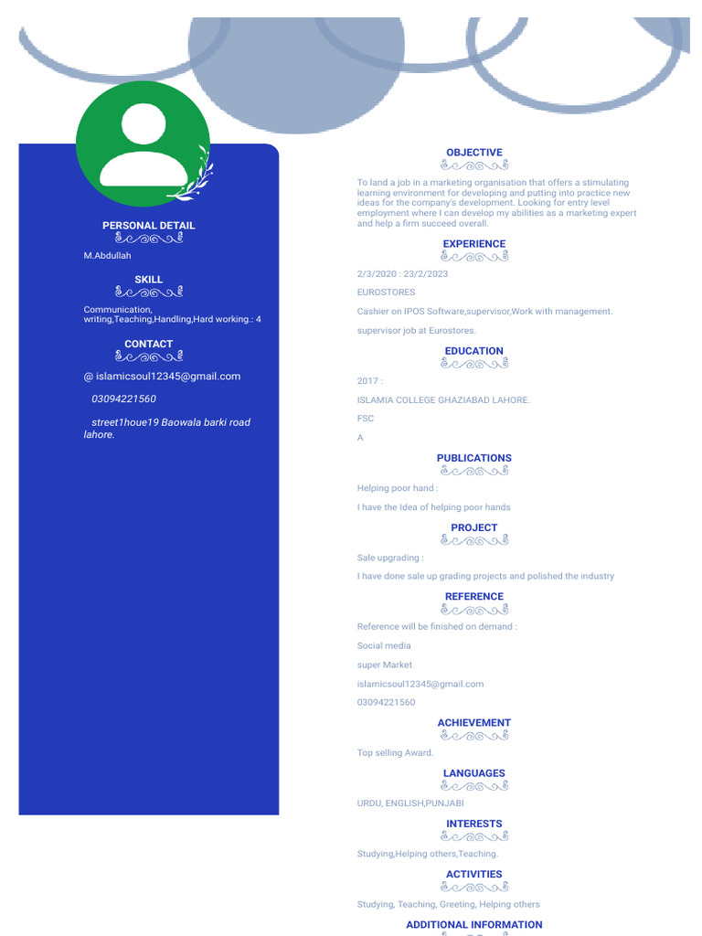 Abdullah CV | PDF
