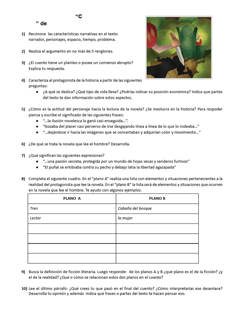 Ficha de Trabajo Continuidad de Los Parques | PDF