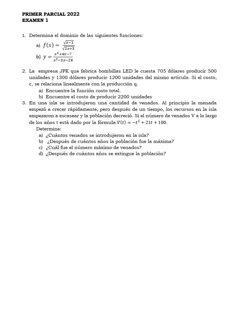 PRIMER PARCIAL 2022_LIBERADO | PDF