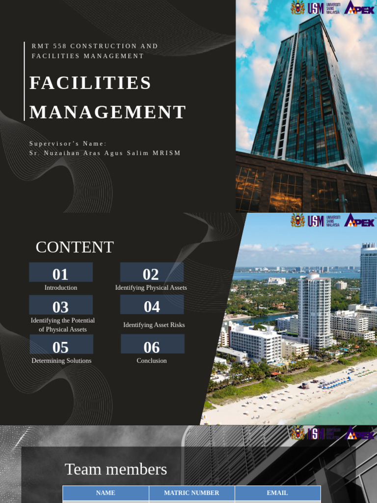 RMT 558 Construction and Facilities Management | PDF