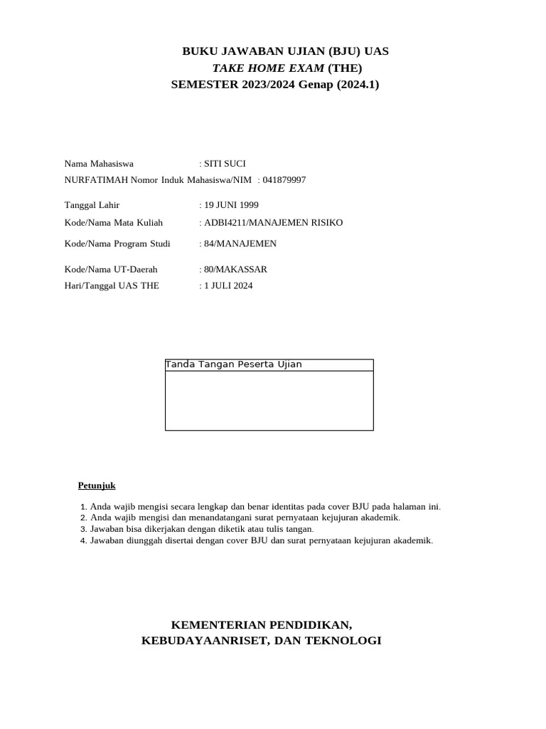 MANAJEMEN-RESIKO-UAS.pdf | PDF