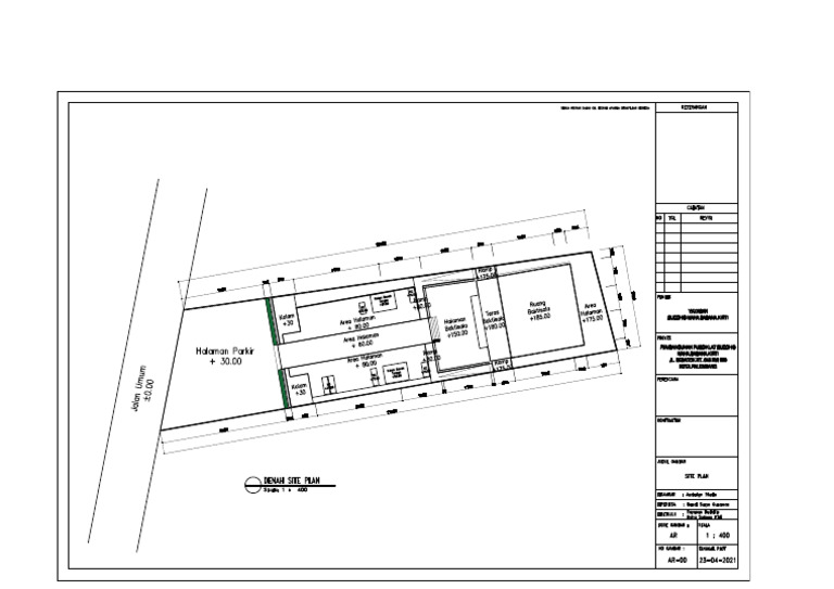 Elevasi Site Plan Vihara | PDF