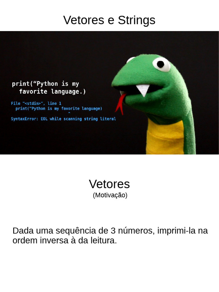 Slides Vetor String | PDF