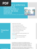 Funciones de Enfermera Instrumentista y Circulante | PDF | Cirugía | Enfermería