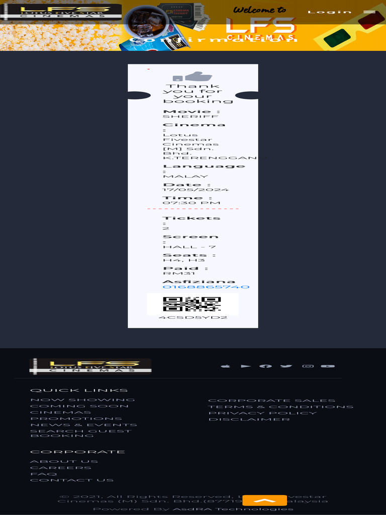 Welcome To LFS Cinemas, Lotus Five Star Cinemas, Leading Chain of ...