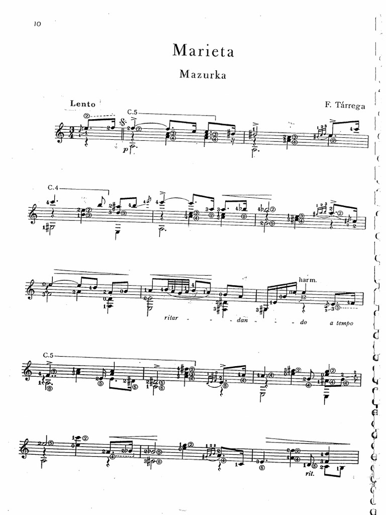 Marieta - Tarrega | PDF