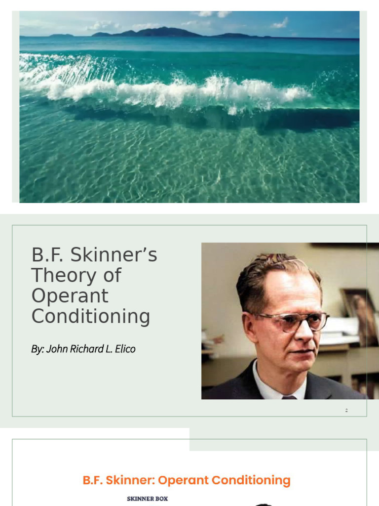 b.f skinner operant coditioning. | PDF