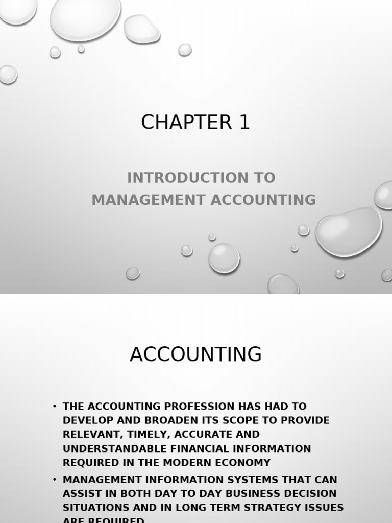 Management Accounting-Session 1 | PDF