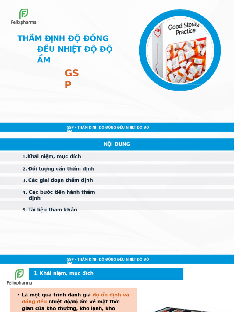 Bai Giang GSP Nang Cao Thẩm Định Độ Đồng Đều Nhiệt Độ Độ Ẩm | PDF