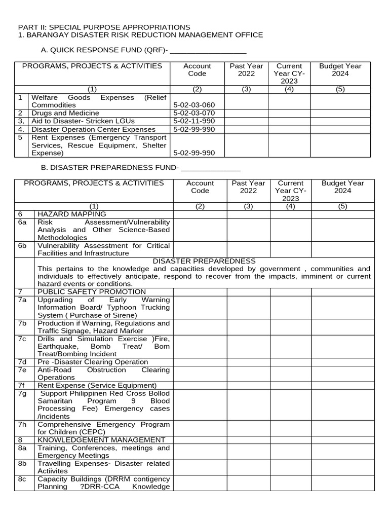 BDRRM Continuation | PDF