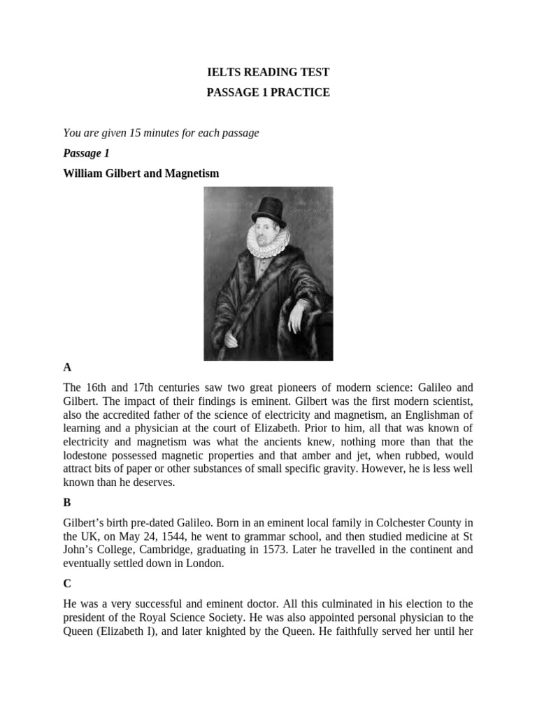 Ielts Reading Test Passage 1 Pdf