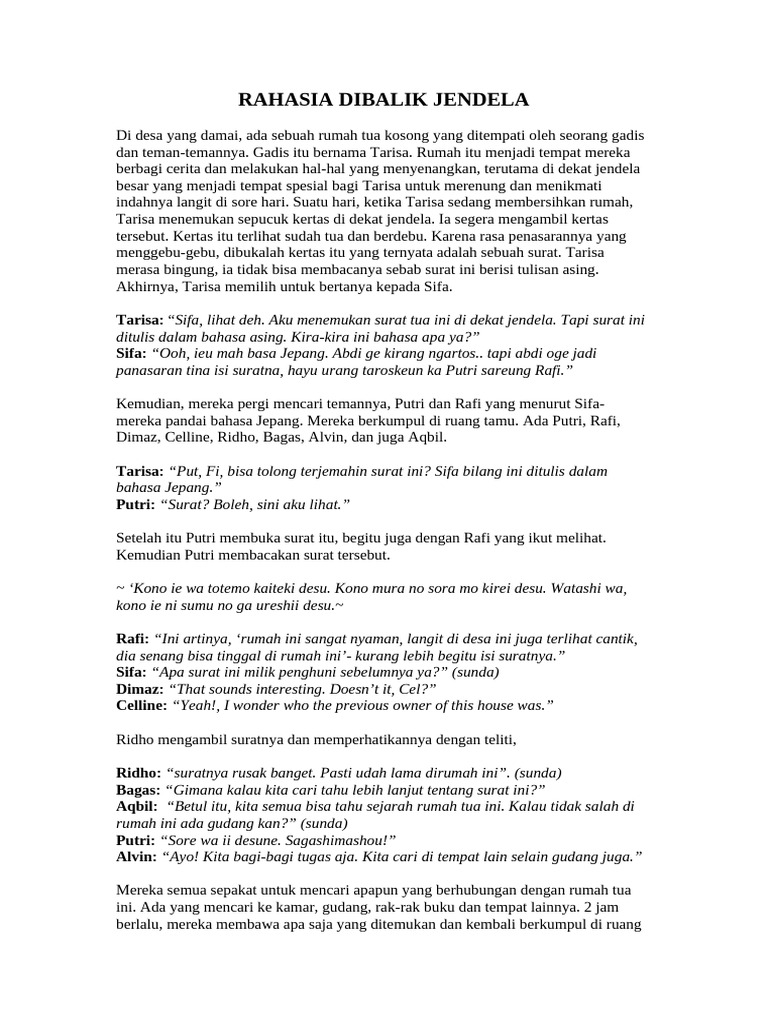 Rahasia Dibalik Jendela | PDF