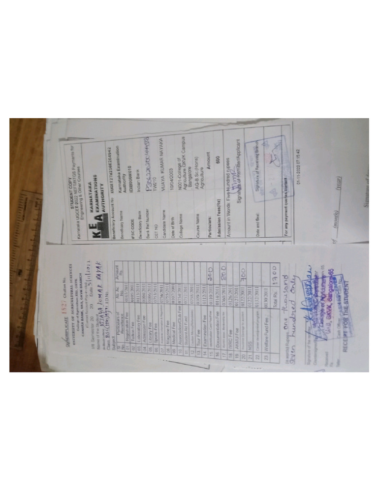 Fees Receipt | PDF