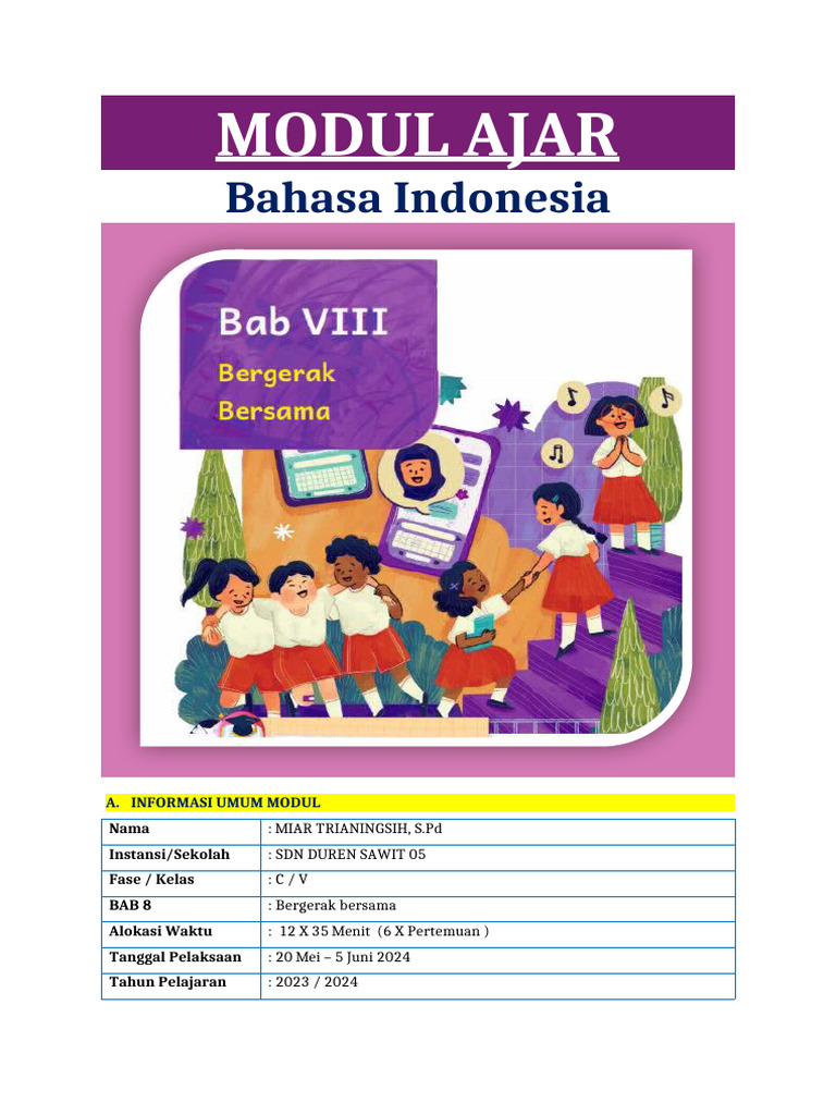 BAB 8 - MA B Indo Kls 5 | PDF
