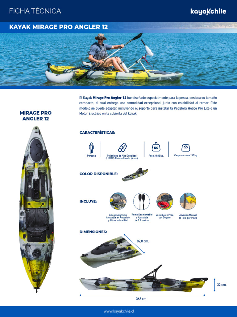 Ficha Mirage Pro Angler 12 FINAL | PDF