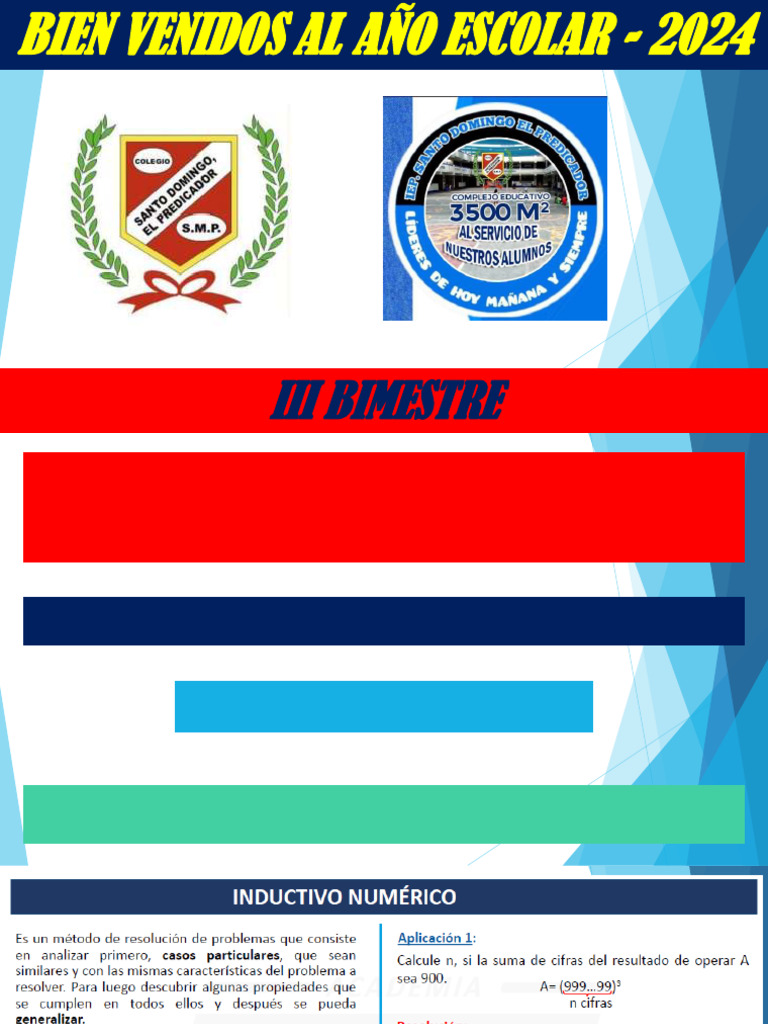 RM Semana 21 Inductivo Numérico y Verbal - 2024 | PDF