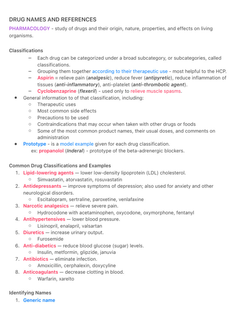 Pharma Notes 2 | PDF