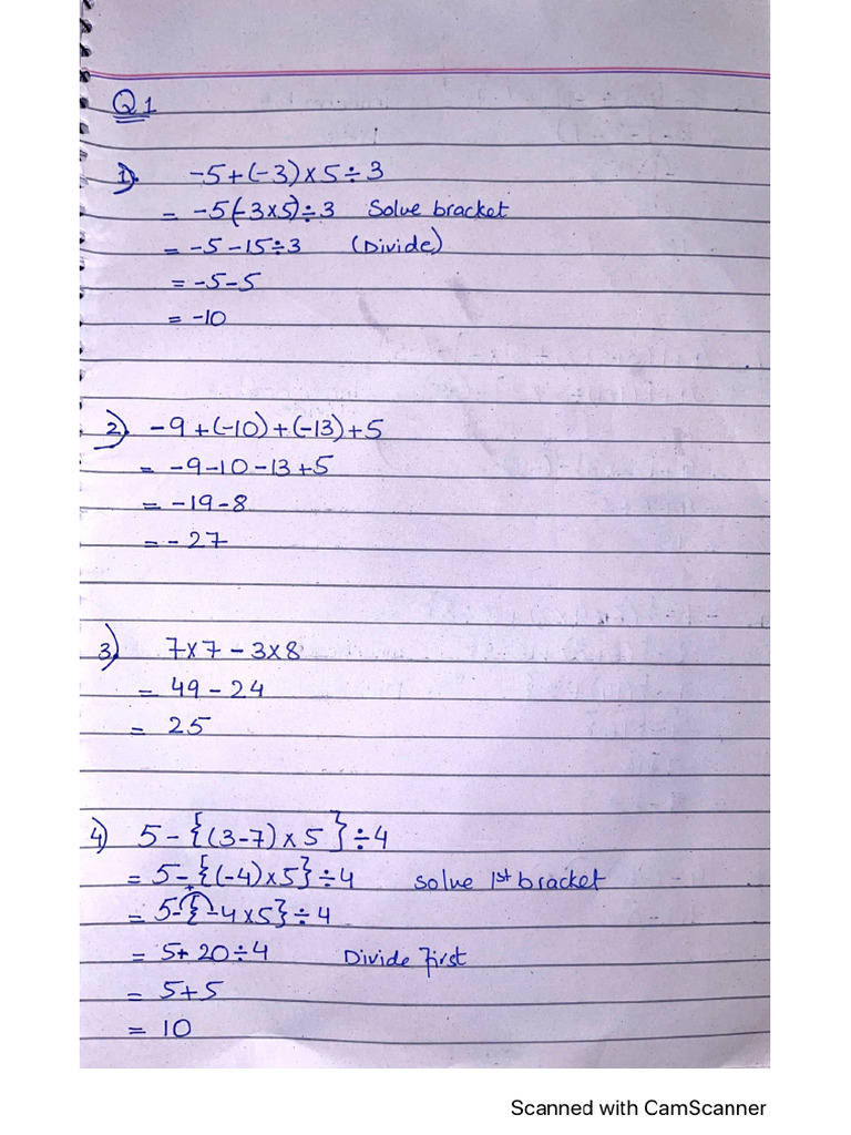 Complete Solution of Revision Questions.. | PDF