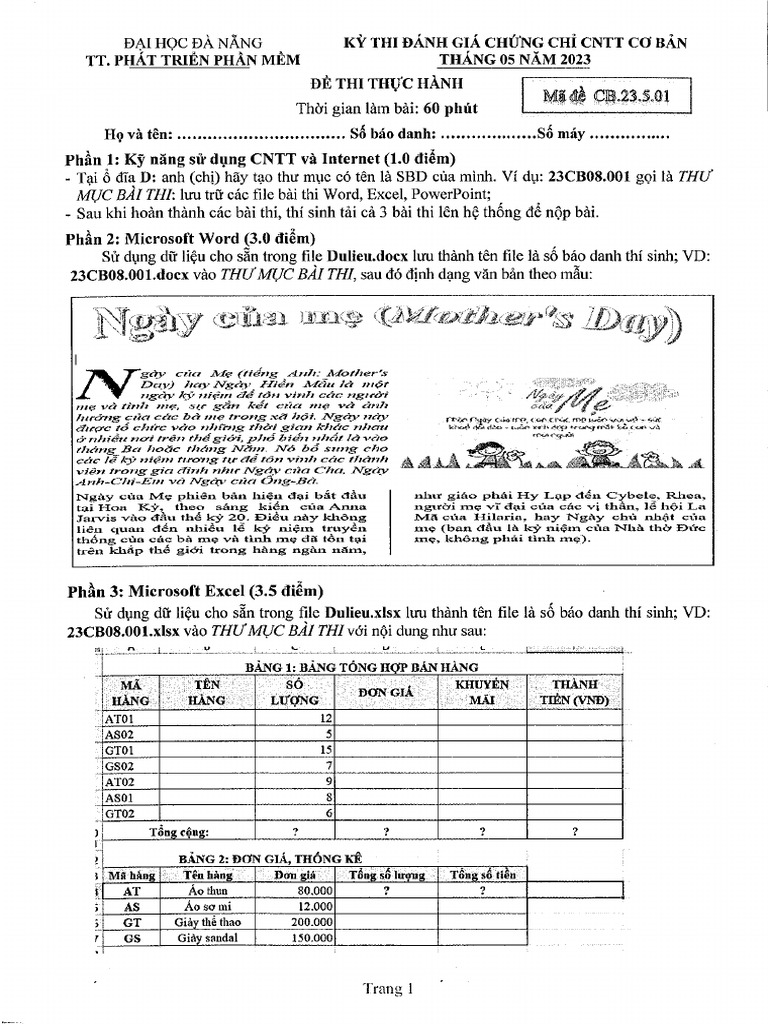 De On Tap CB2 Bo Sung 21-5-2023 | PDF